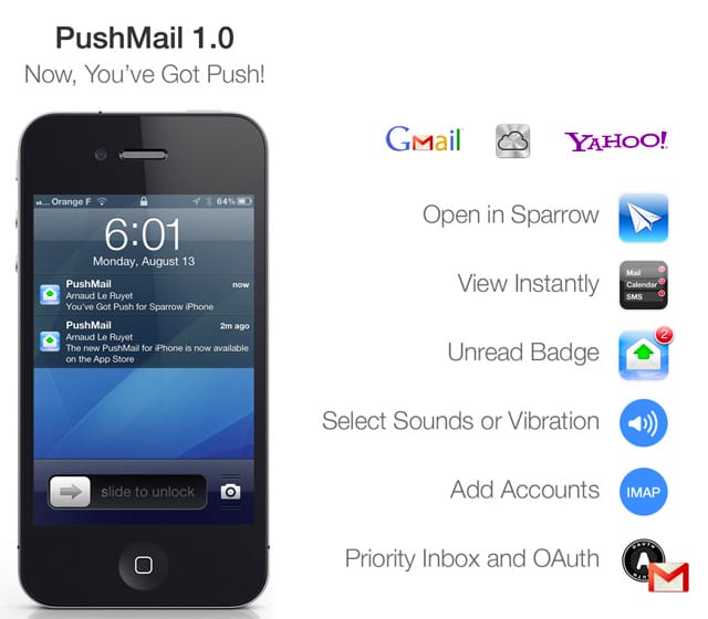 The new Push Mail for iPhone