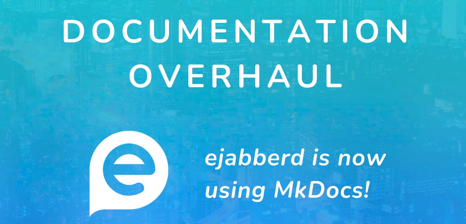 ejabberd Docs now using MkDocs